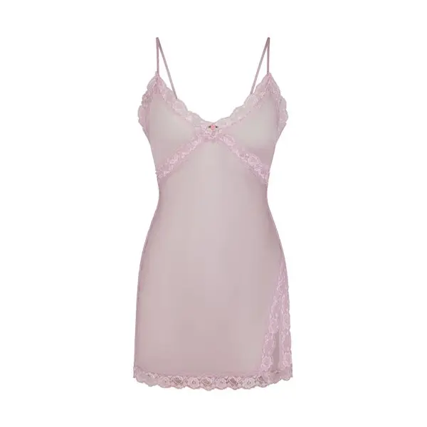 Romance Lace Slip Mini Dress - Iris Mica