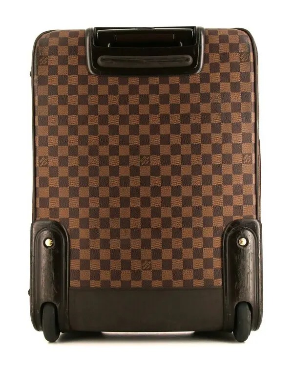 LOUIS VUITTON Damier Ebene Pégase Légère Soft Suitcase - Coffee Brown