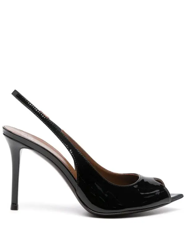 GIUSEPPE ZANOTTI 90mm Intriigo Open Toe Sandals - Black