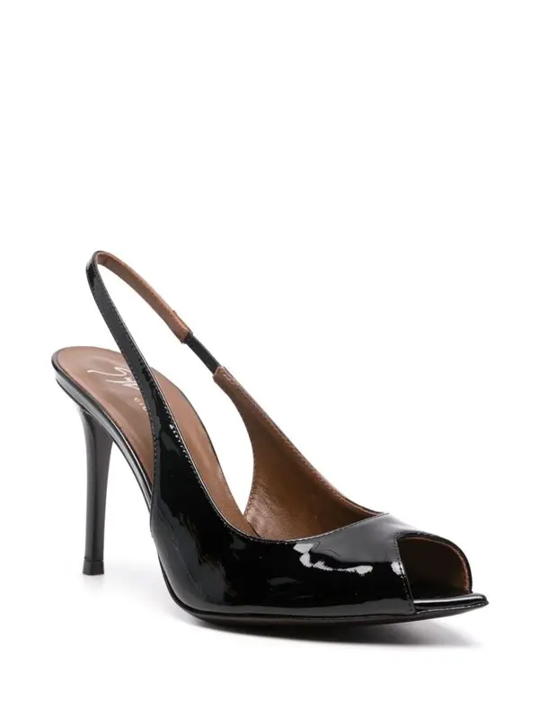 GIUSEPPE ZANOTTI 90mm Intriigo Open Toe Sandals - Black