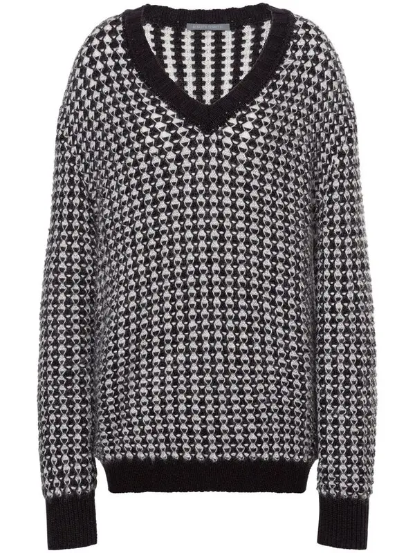 Alberta Ferretti Patterned Intarsia Jumper