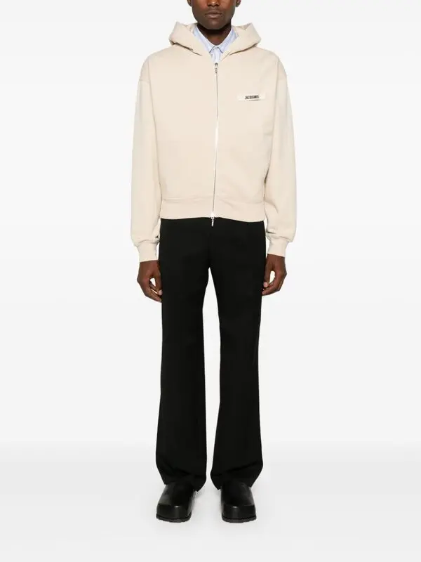 Jacquemus Le Hoodie Gros Grain Hoodie - Neutrals