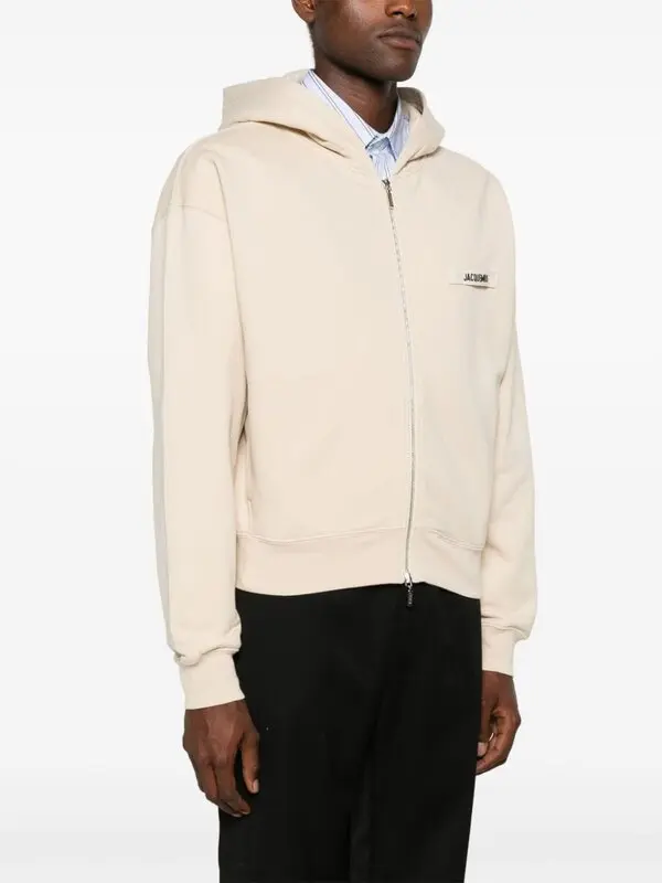 Jacquemus Le Hoodie Gros Grain Hoodie - Neutrals