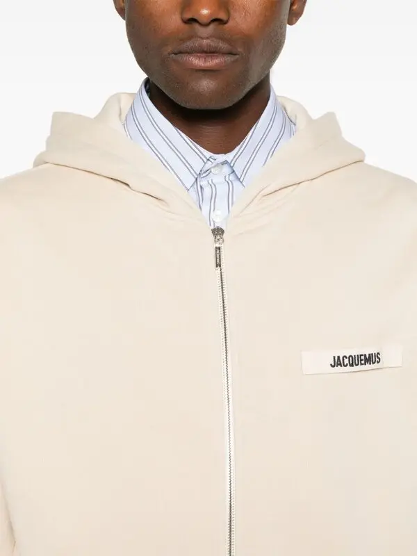 Jacquemus Le Hoodie Gros Grain Hoodie - Neutrals