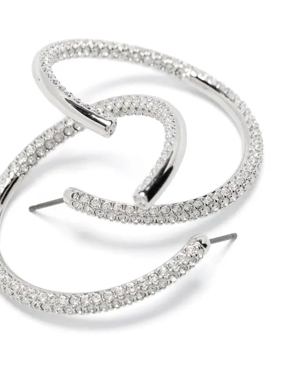 SWAROVSKI Dextera Sculpted Hoop Earrings