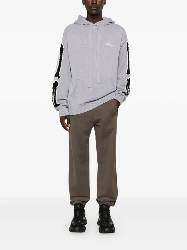 LANVIN Chevron-panel Drawstring Track Pants - Brown