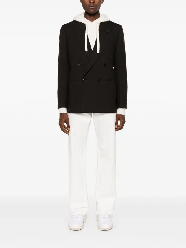 LARDINI Double-breasted Blazer - Brown