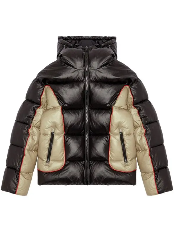 DIESEL® W-ostend Panelled Padded Jacket - Black
