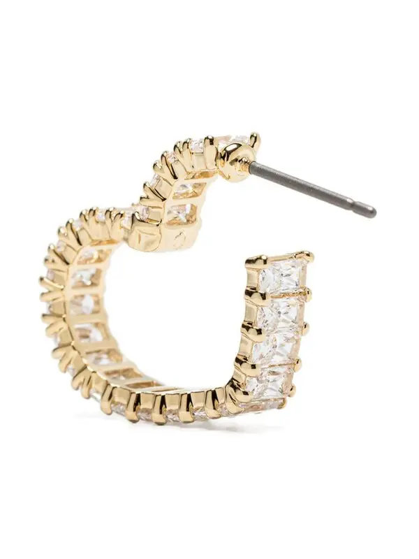 SWAROVSKI Matrix Heart Earrings - Gold