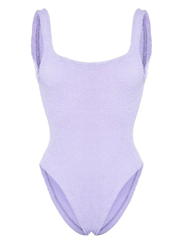 Hunza G Shirred Swimsuit - Purple