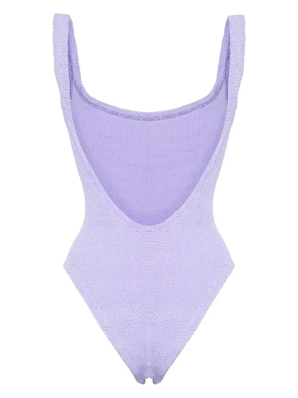 Hunza G Shirred Swimsuit - Purple