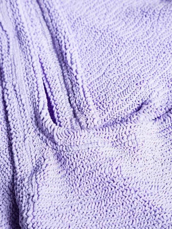 Hunza G Shirred Swimsuit - Purple