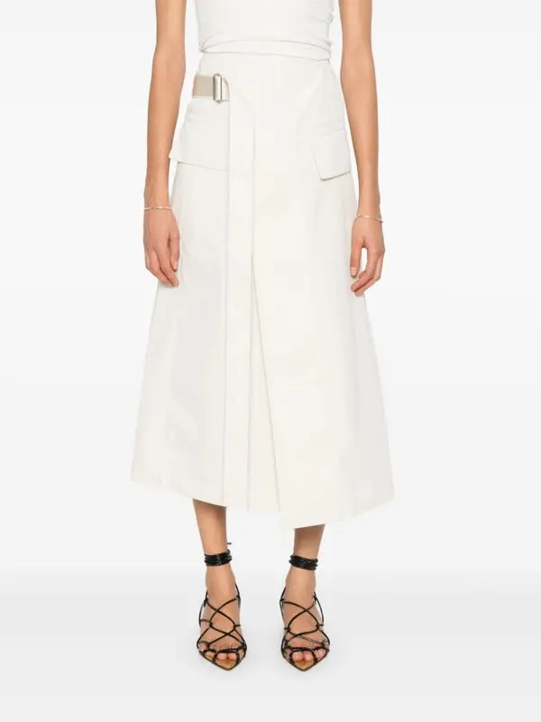 Helmut Lang Wrap Midi Skirt