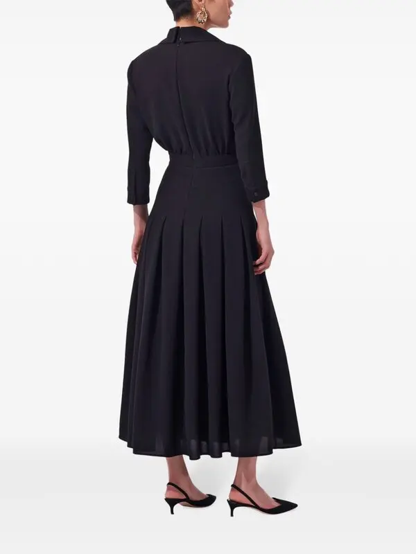 Carolina Herrera Pleated Maxi Dress
