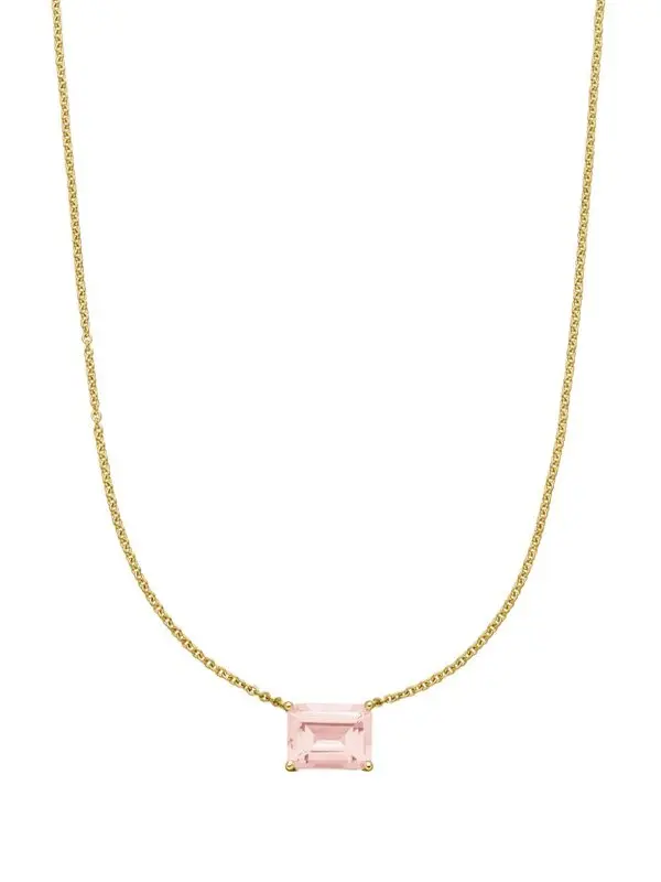 VEYNOU 14kt Yellow Rosie Morganite Necklace - Gold
