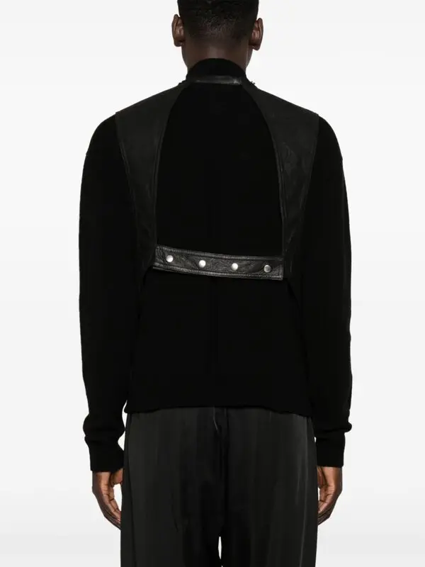 Rick Owens Leather Gilet - Black