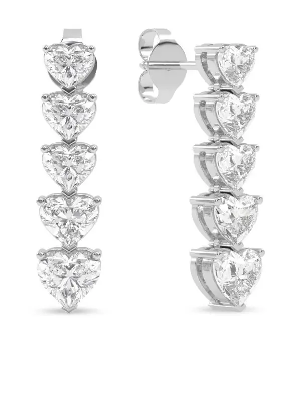 VEYNOU 14kt White Gold Diamond Drop Earrings
