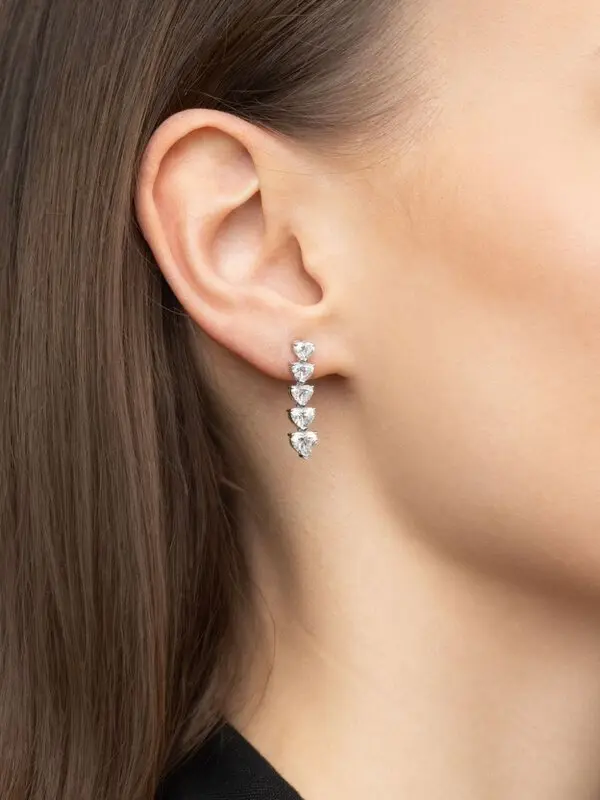VEYNOU 14kt White Gold Diamond Drop Earrings