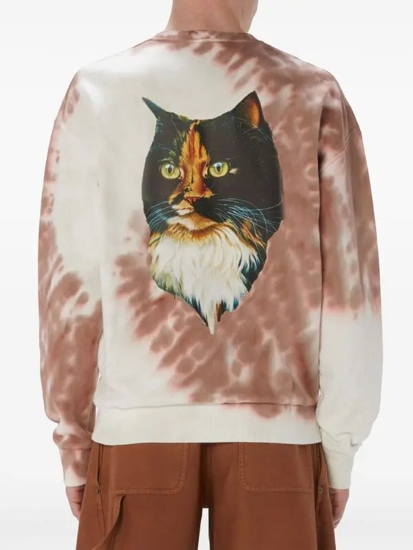 JW Anderson Tie-dye Sweatshirt With Embroidered Logo