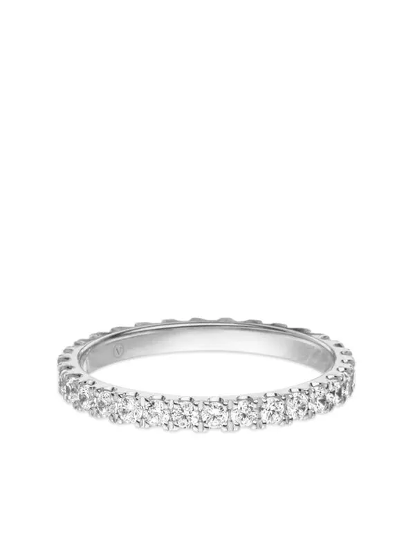 VEYNOU 18kt Recycled White Gold Diamond Ring - Silver