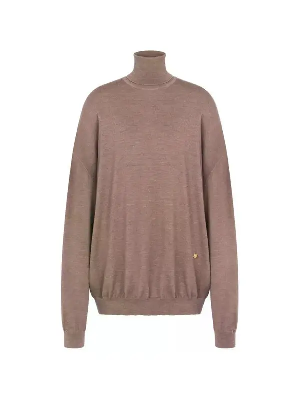 Moschino Wide-sleeved Virgin Wool Jumper - Neutrals