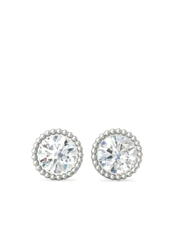 VEYNOU 14kt White Gold Diamond Stud Earrings - Silver
