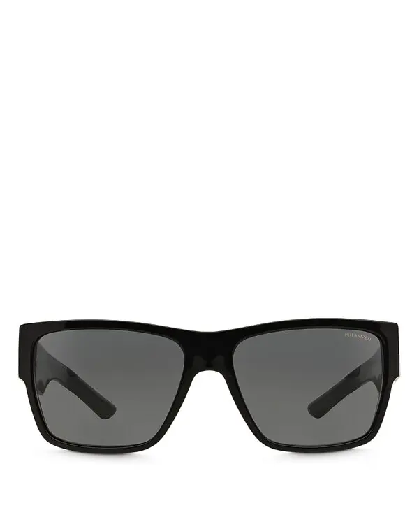 Versace Square Polarized Sunglasses - Black