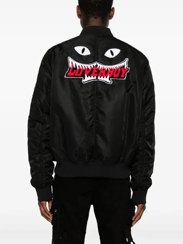 CHARLES JEFFREY Eye-patch Padded Bomber Jacket