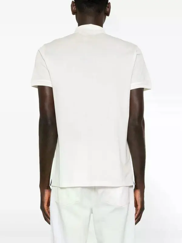 Ralph Lauren Purple Label Logo-embroidered Piqué Polo Shirt - Neutrals
