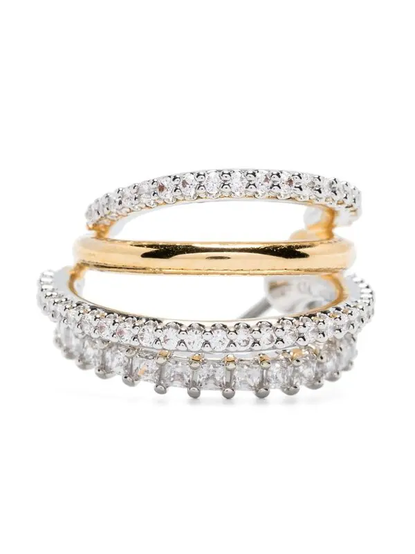 SWAROVSKI Hyperbola Hoop Earrings - Silver