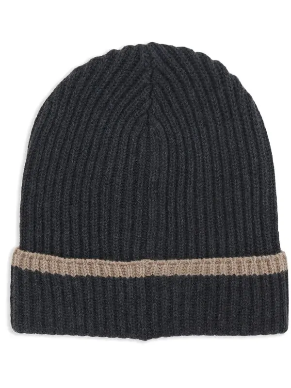 Brunello Cucinelli Embellished Cashmere Beanie - Black