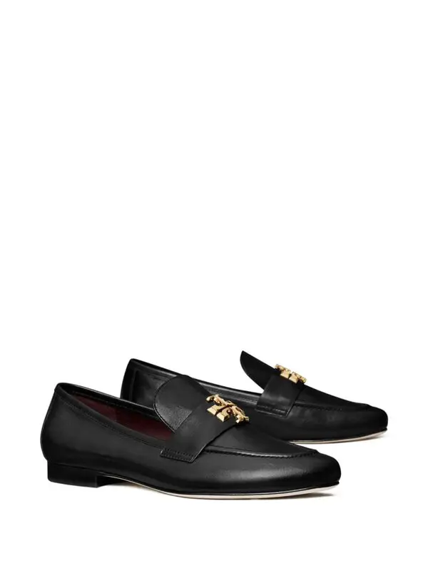 Tory Burch Eleanor Logo-plaque Loafers - Black