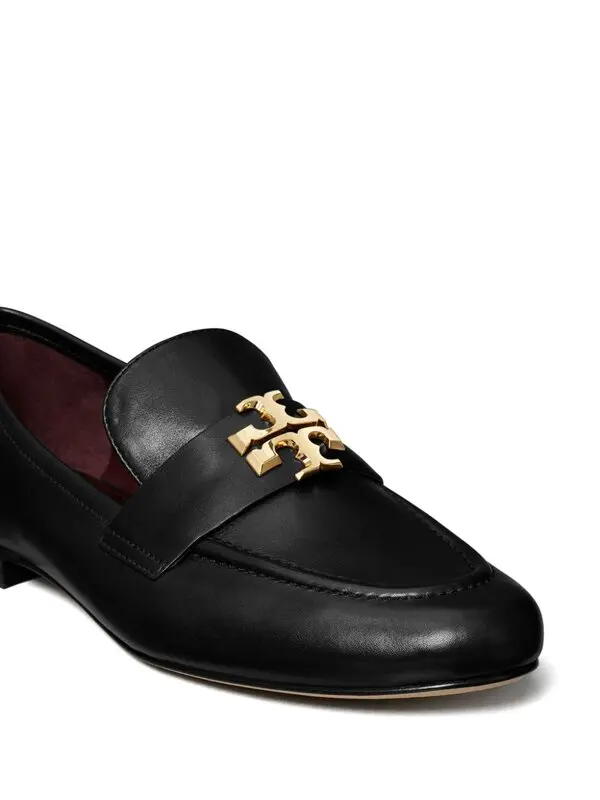 Tory Burch Eleanor Logo-plaque Loafers - Black