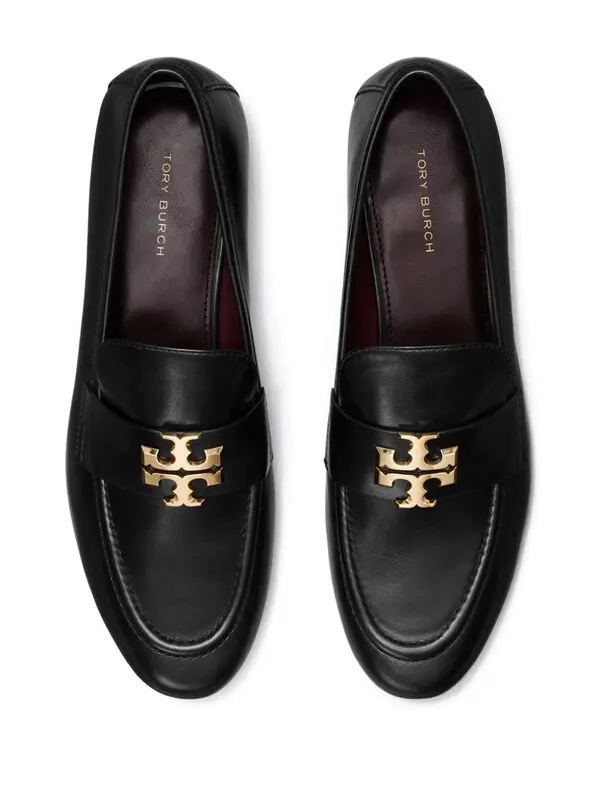 Tory Burch Eleanor Logo-plaque Loafers - Black
