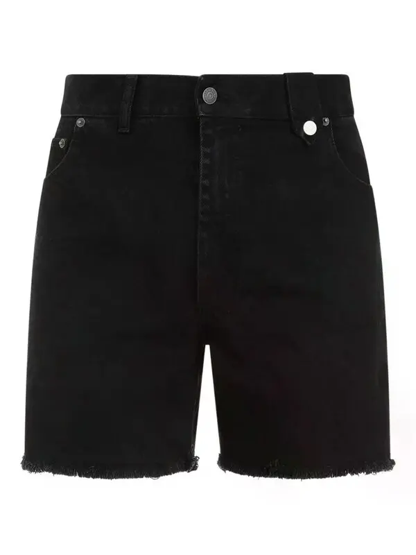 EGONLAB Frayed Hem Denim Shorts