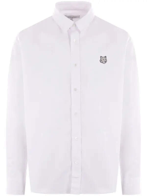 Maison Kitsuné Contour Fox Head Shirt - White