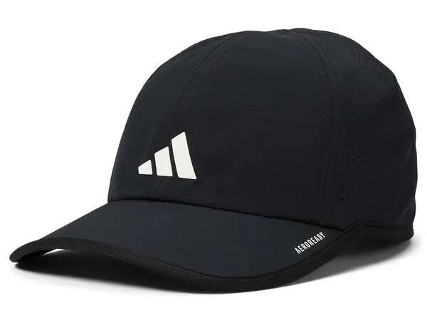 Adidas Superlite 3.0 Relaxed Fit Adjustable Sport Performance Hat - Black/white