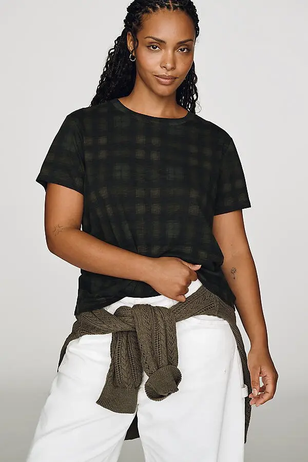 Sanctuary The Perfect Tee - Forest Plaid