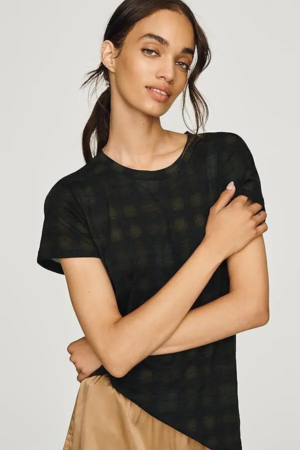 Sanctuary The Perfect Tee - Forest Plaid