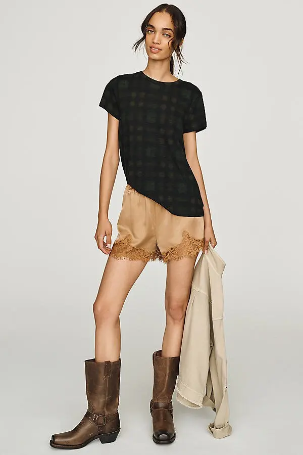 Sanctuary The Perfect Tee - Forest Plaid