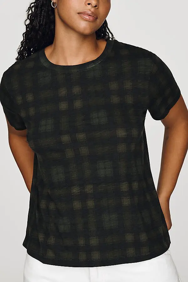 Sanctuary The Perfect Tee - Forest Plaid
