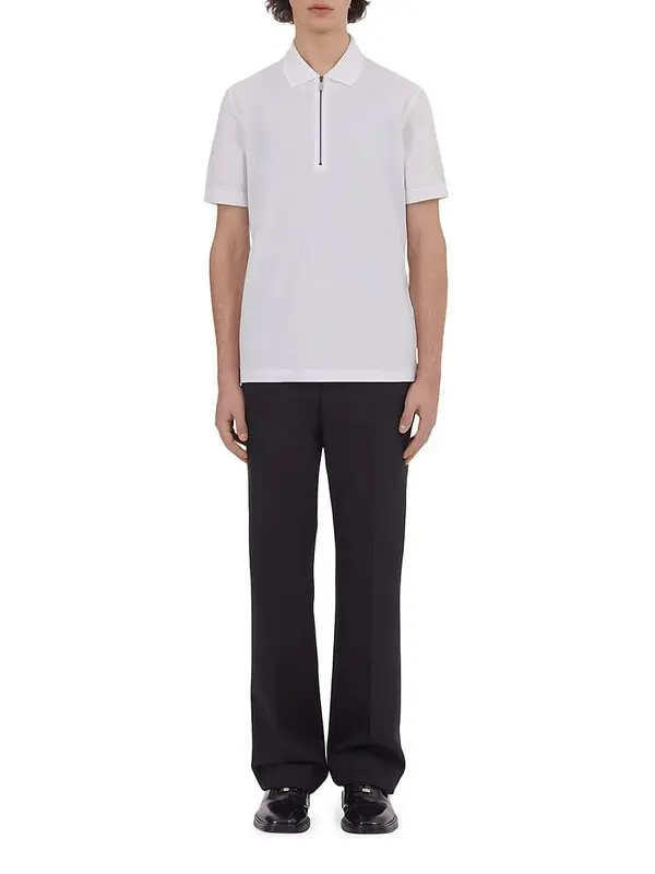 FERRAGAMO Cotton Polo Shirt - Optic White