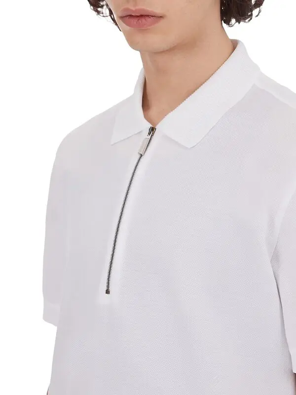 FERRAGAMO Cotton Polo Shirt - Optic White