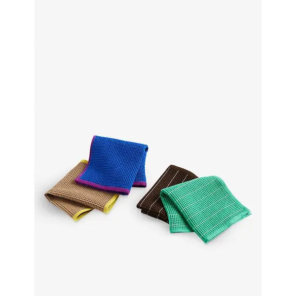HAY Canteen Waffle-texture Cotton Dish Cloths Pack Of Two