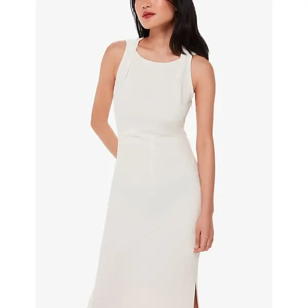 Whistles Tie Back Slim-fit Maxi Dress - Cream