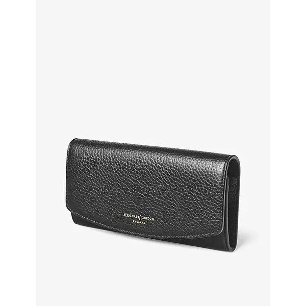 ASPINAL OF LONDON Essential Foiled-branding Pebbled-leather Purse