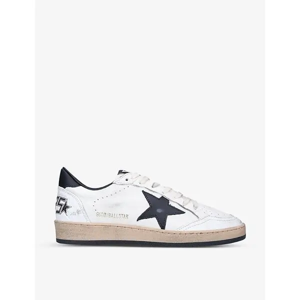 GOLDEN GOOSE Ball Star 10283 Leather Low-top Trainers - White/blk