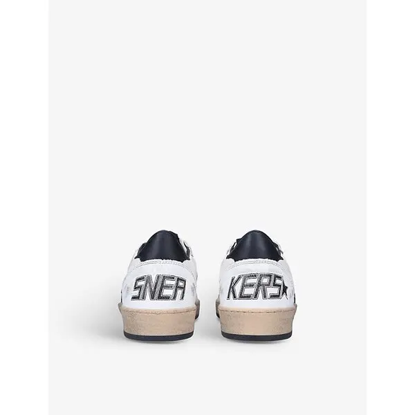 GOLDEN GOOSE Ball Star 10283 Leather Low-top Trainers - White/blk