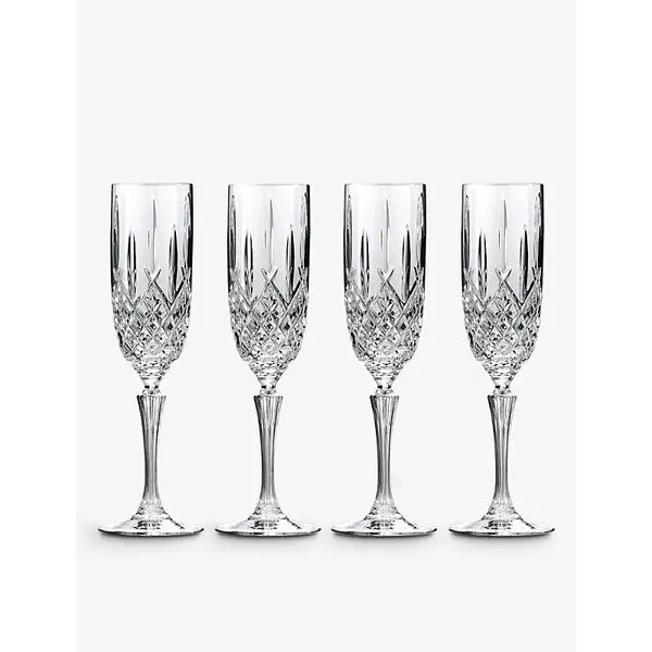 MARQUIS Markham Crystal Flutes Set Of Four