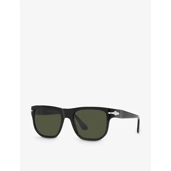 Persol Po3306s Pillow-frame Sunglasses - Black